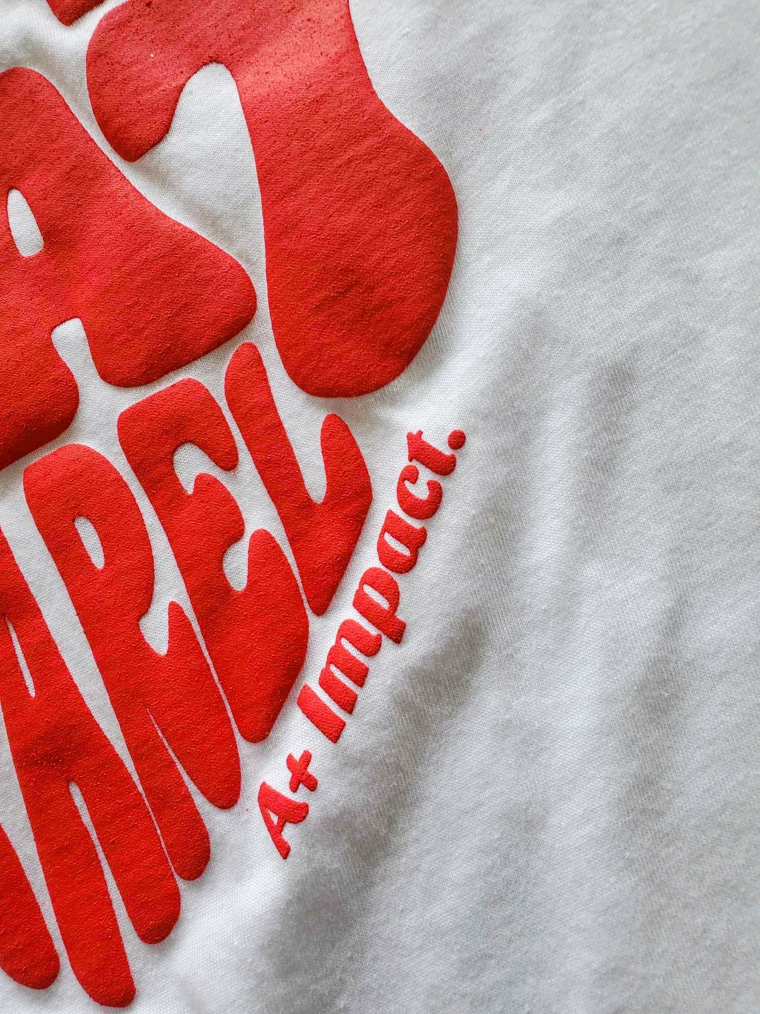 Puff Print Heart T-Shirt (White) – CatchDaBeatApparelCompany